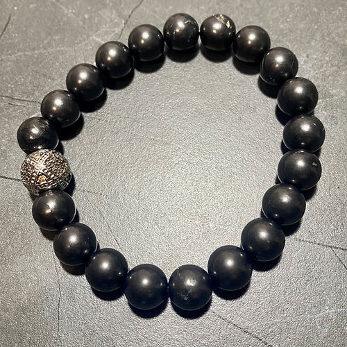 Shungite Bracelet - With Sterling Silver | Shungite Masters